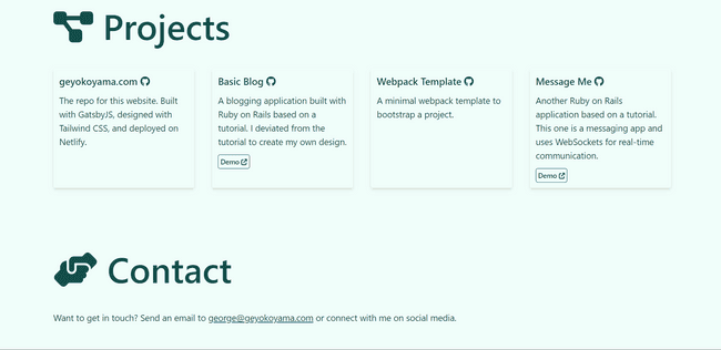 Redesigning My Website | George Yokoyama